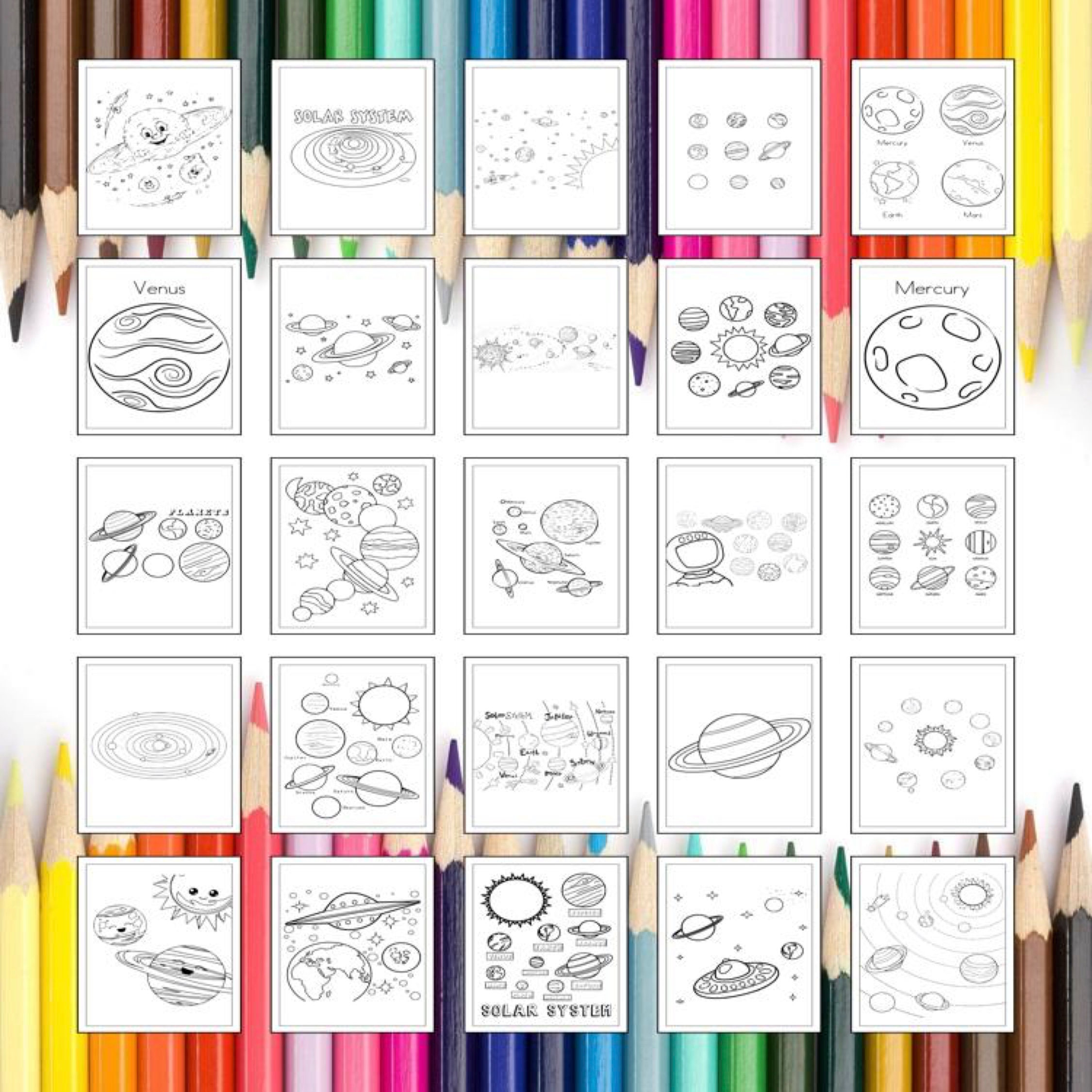 Printable Solar System Coloring Pages for Kids and Adults | 70 Pages ...