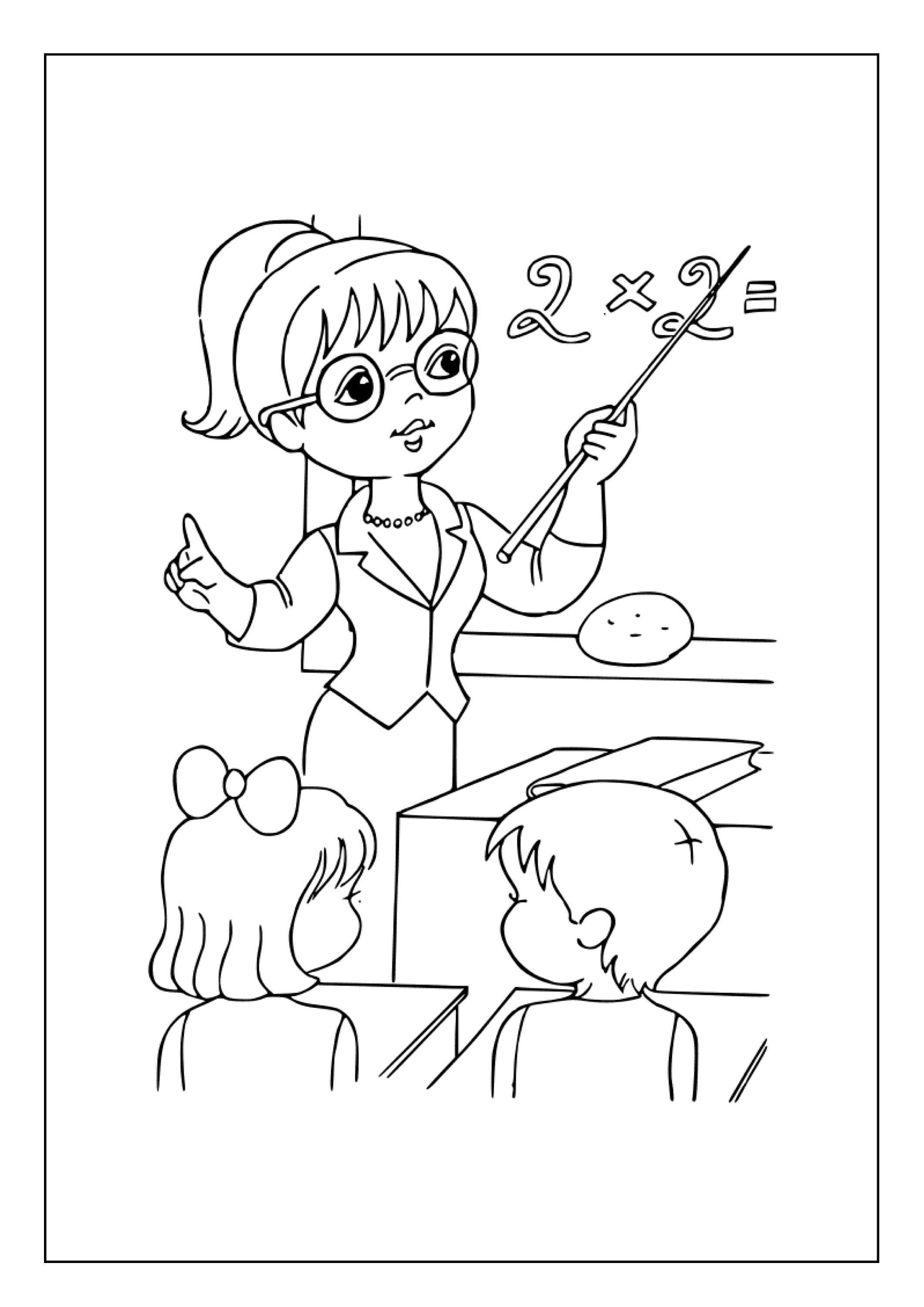 Printable School Coloring Pages for Kids & Adults | 45 Pages | Instant ...