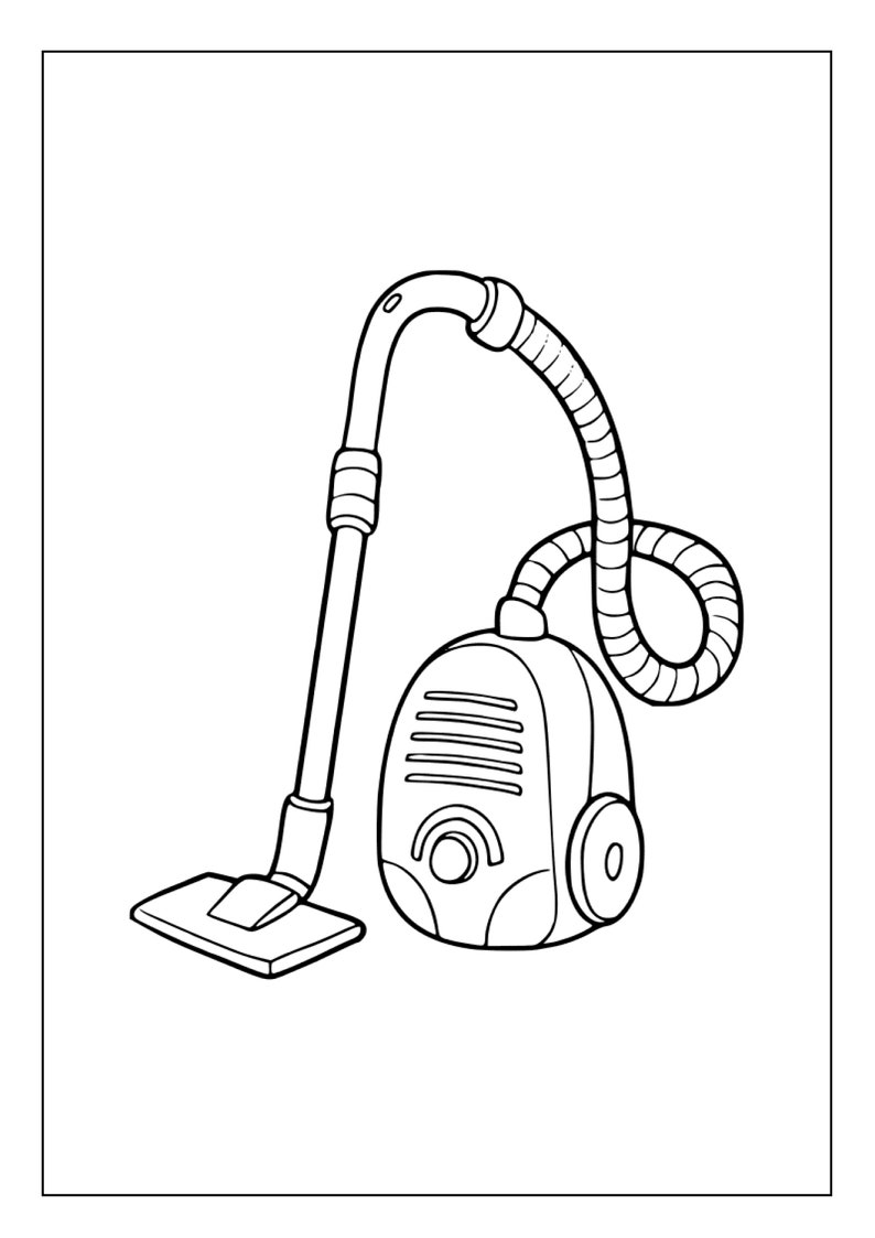 Printable Home Appliances Coloring Pages for Kids & Adults | 35 Pages ...
