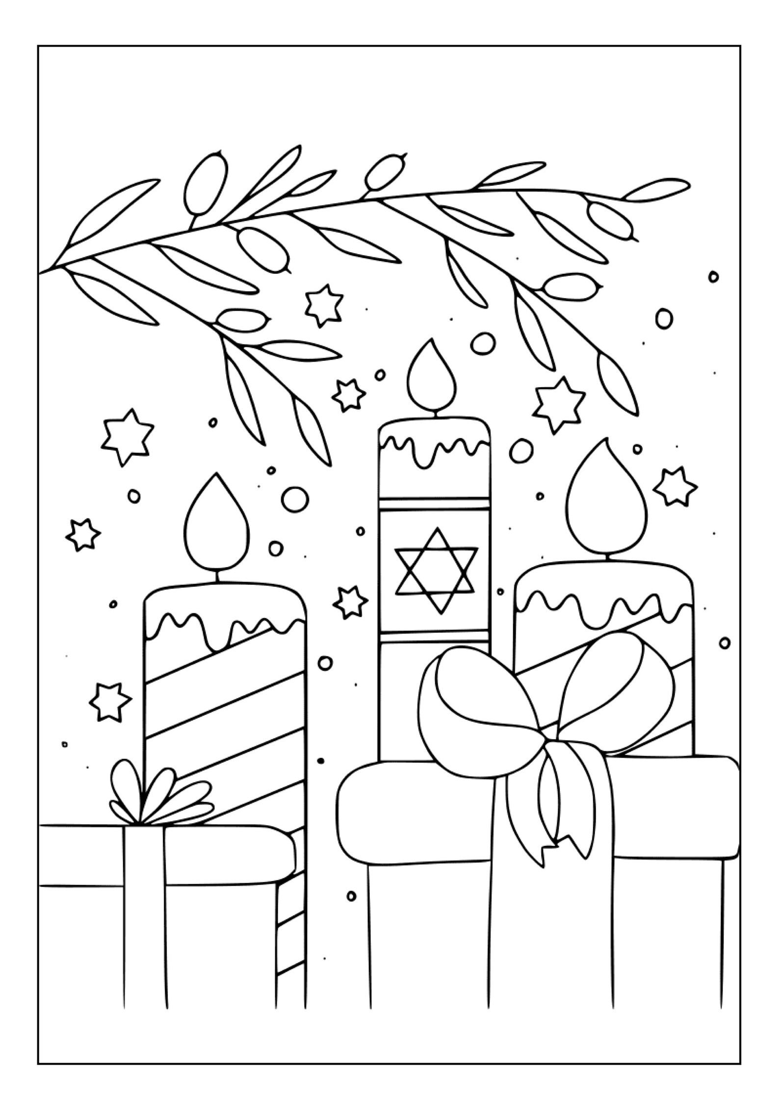 Printable Hanukkah Coloring Pages for Kids & Adults | 90 Pages ...