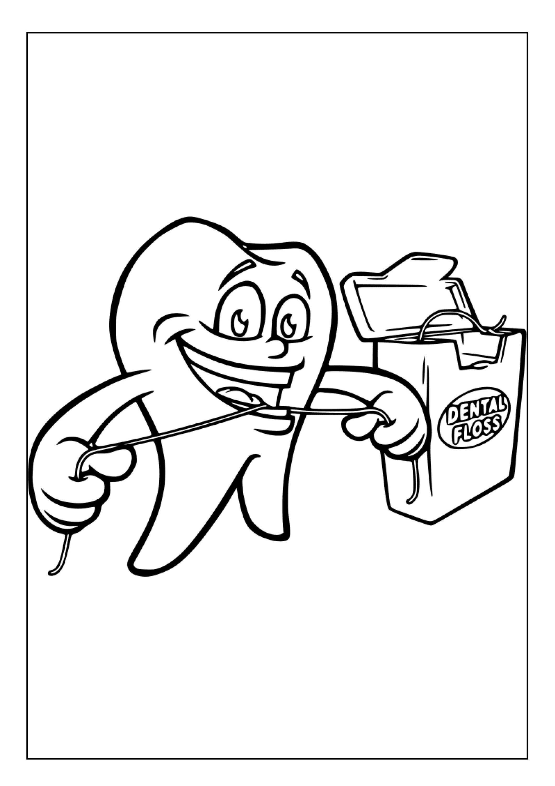 Printable Tooth Coloring Pages for Kids & Adults | 30 Pages | Instant ...