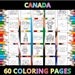 Printable Canada Coloring Pages for Kids & Adults | 60 Pages | Instant ...
