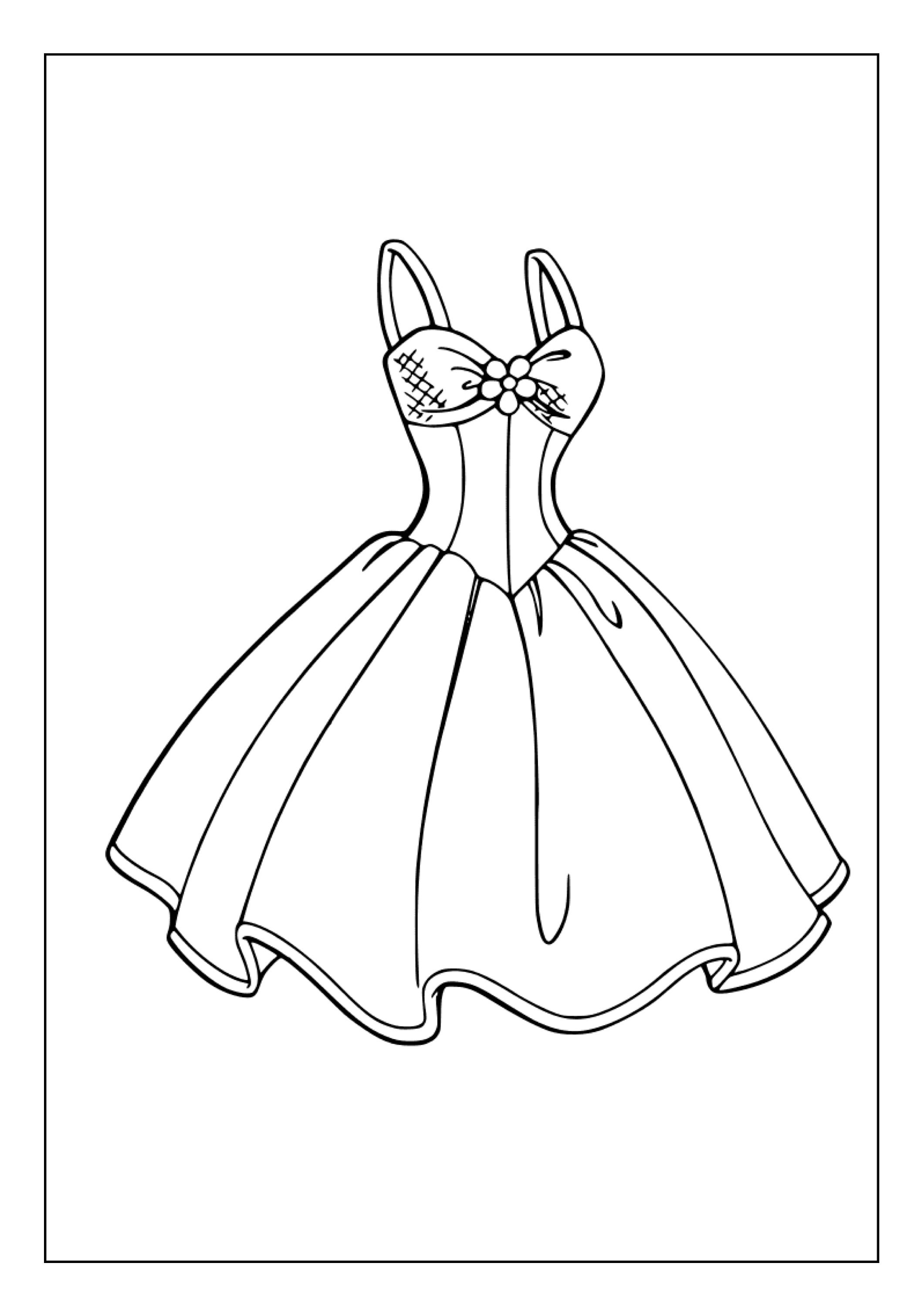 Printable Clothes Coloring Pages for Kids and Adults | 90 Pages ...
