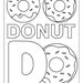 Printable Donut Coloring Pages for Kids and Adults | 90 Pages | Instant ...