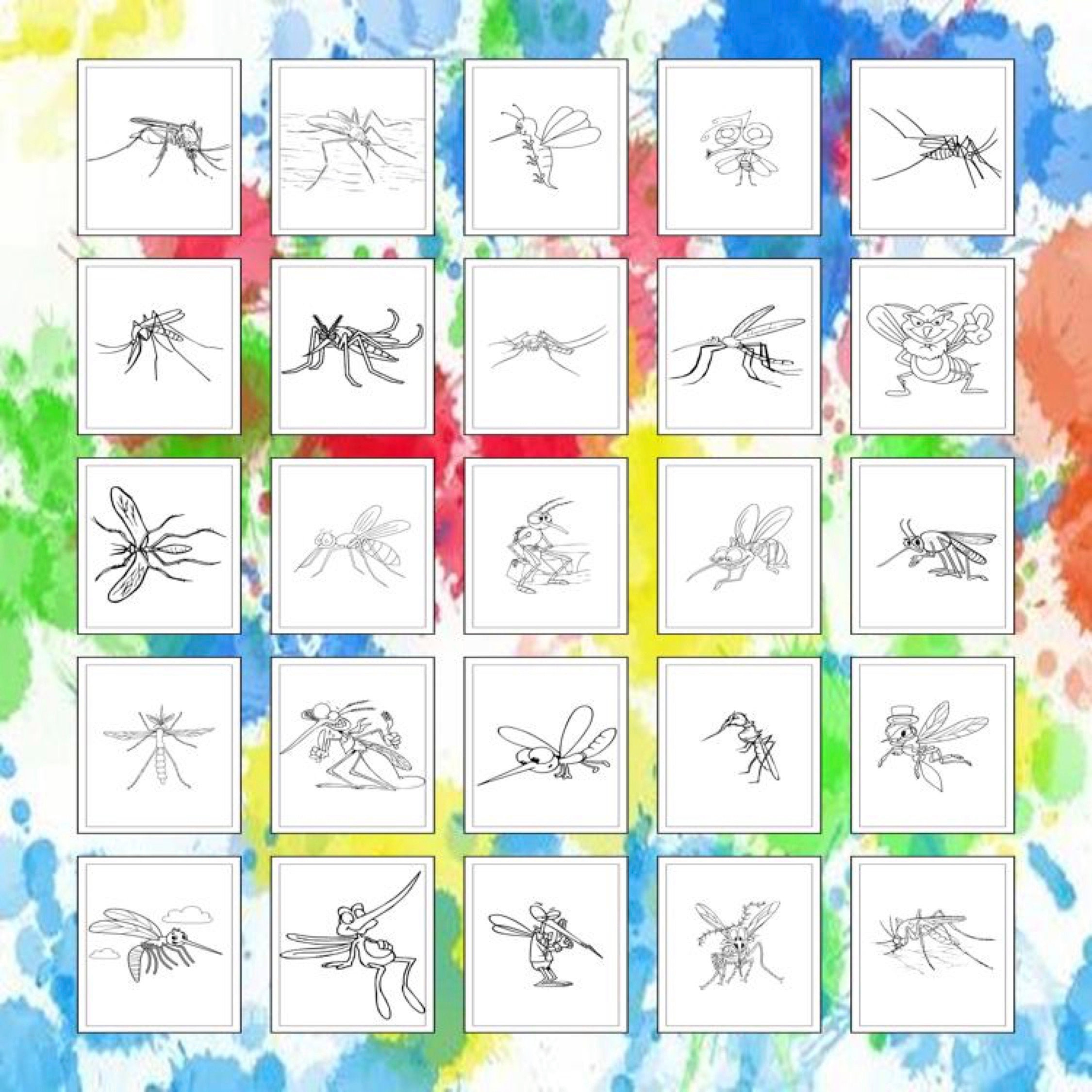 Printable Mosquito Coloring Pages for Kids & Adults | 30 Pages ...