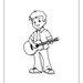 Printable Guitar Player Coloring Pages for Kids & Adults | 25 Pages ...