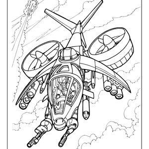 Printable Airplanes Coloring Pages for Kids and Adults | 90 Pages ...