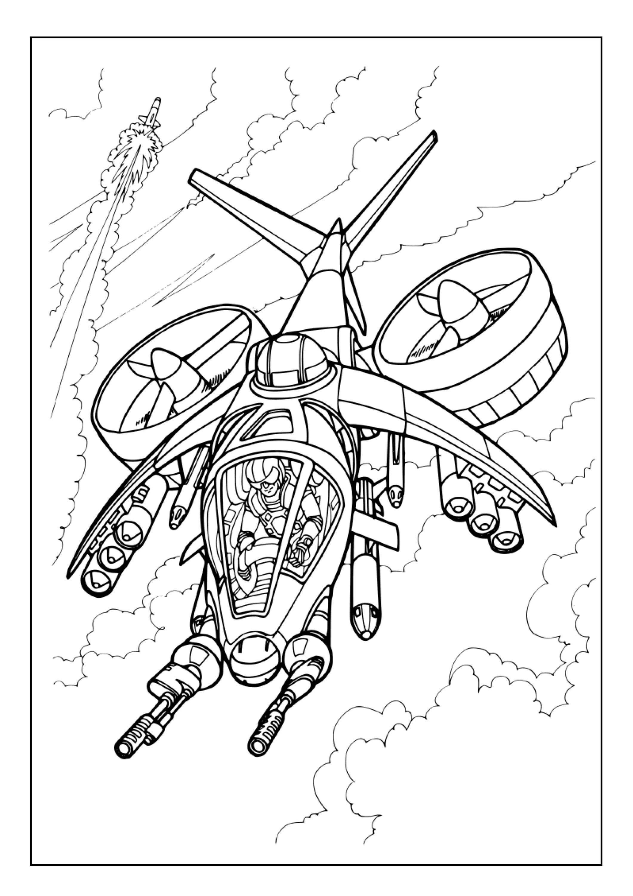 Printable Airplanes Coloring Pages for Kids and Adults | 90 Pages ...