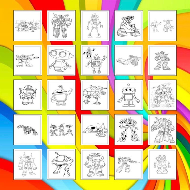 Printable Robots Coloring Pages for Kids and Adults | 90 Pages ...