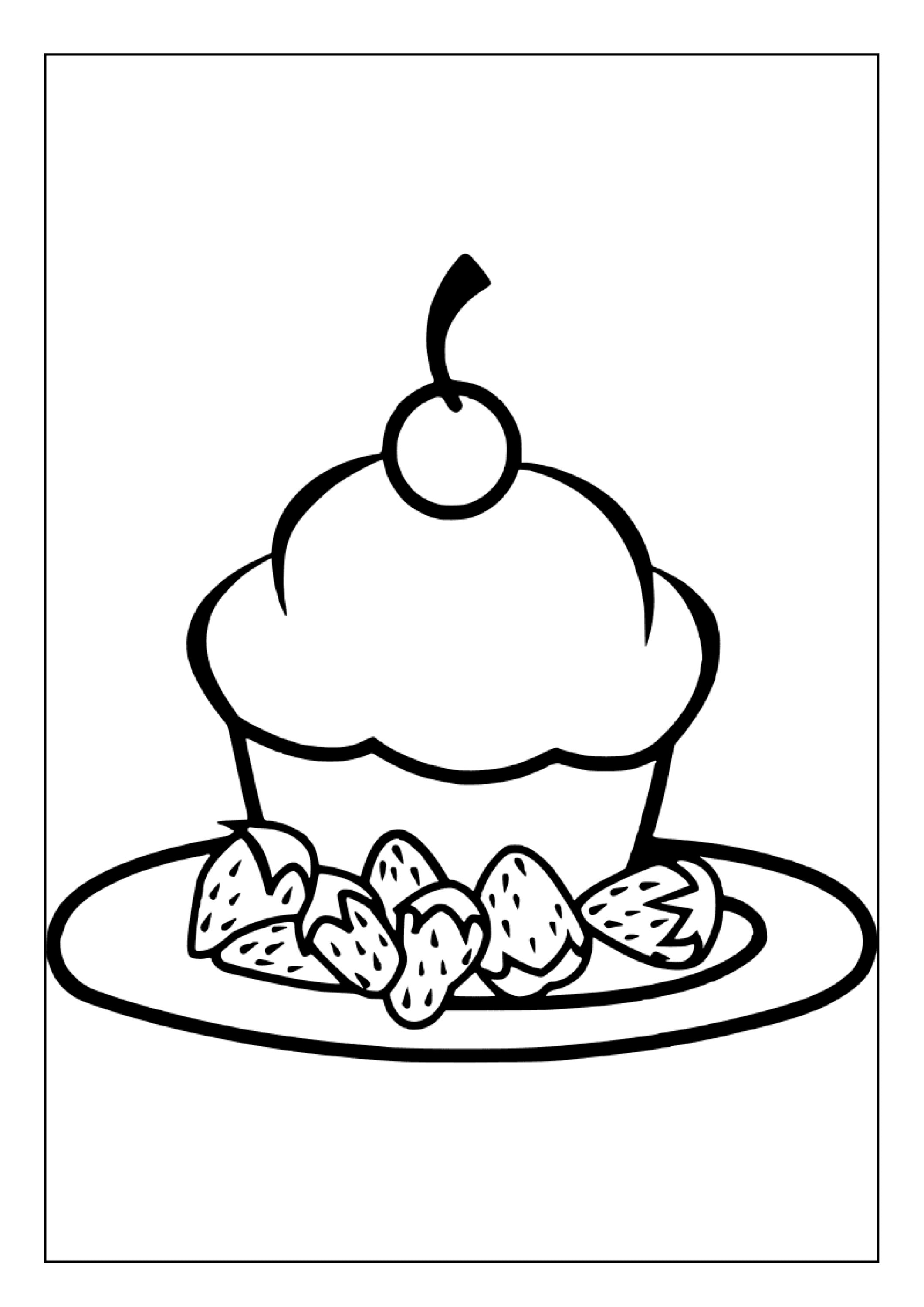 Printable Food Coloring Pages for Kids and Adults 100 Pages Instant ...