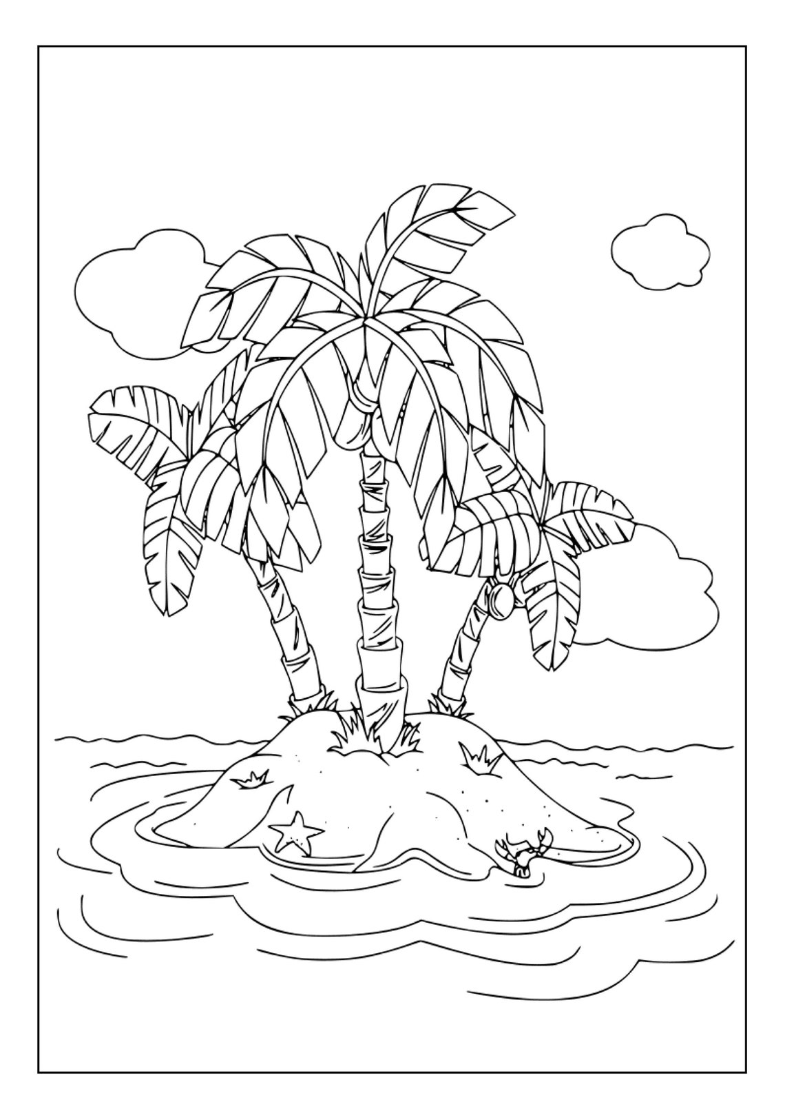 Printable Palm Tree Coloring Pages for Kids & Adults |30 Pages |instant ...