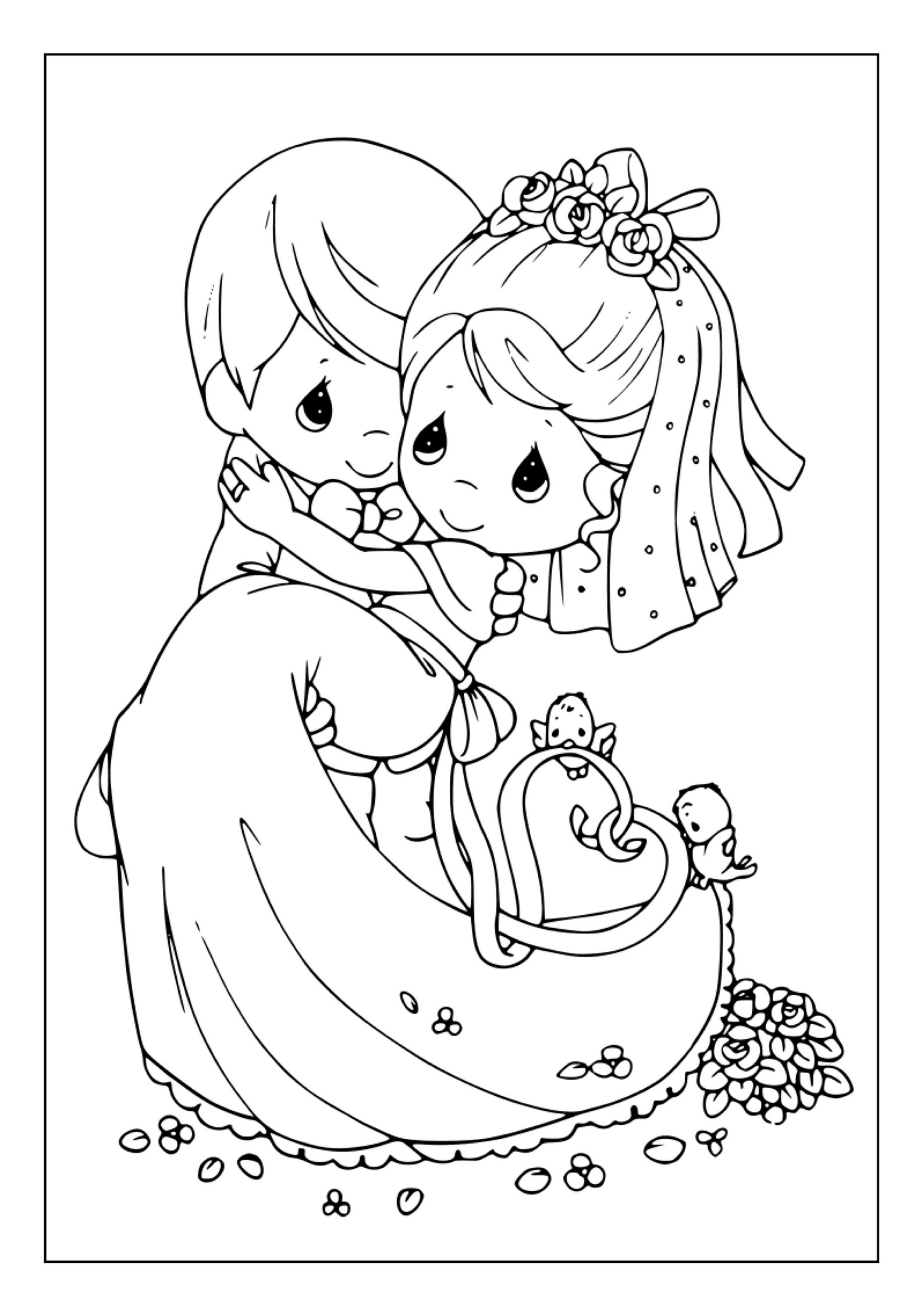 Printable Wedding Coloring Pages for Kids and Adults | 80 Pages ...
