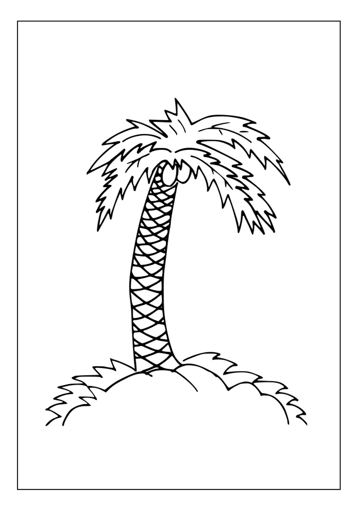 Printable Palm Tree Coloring Pages for Kids & Adults |30 Pages |instant ...