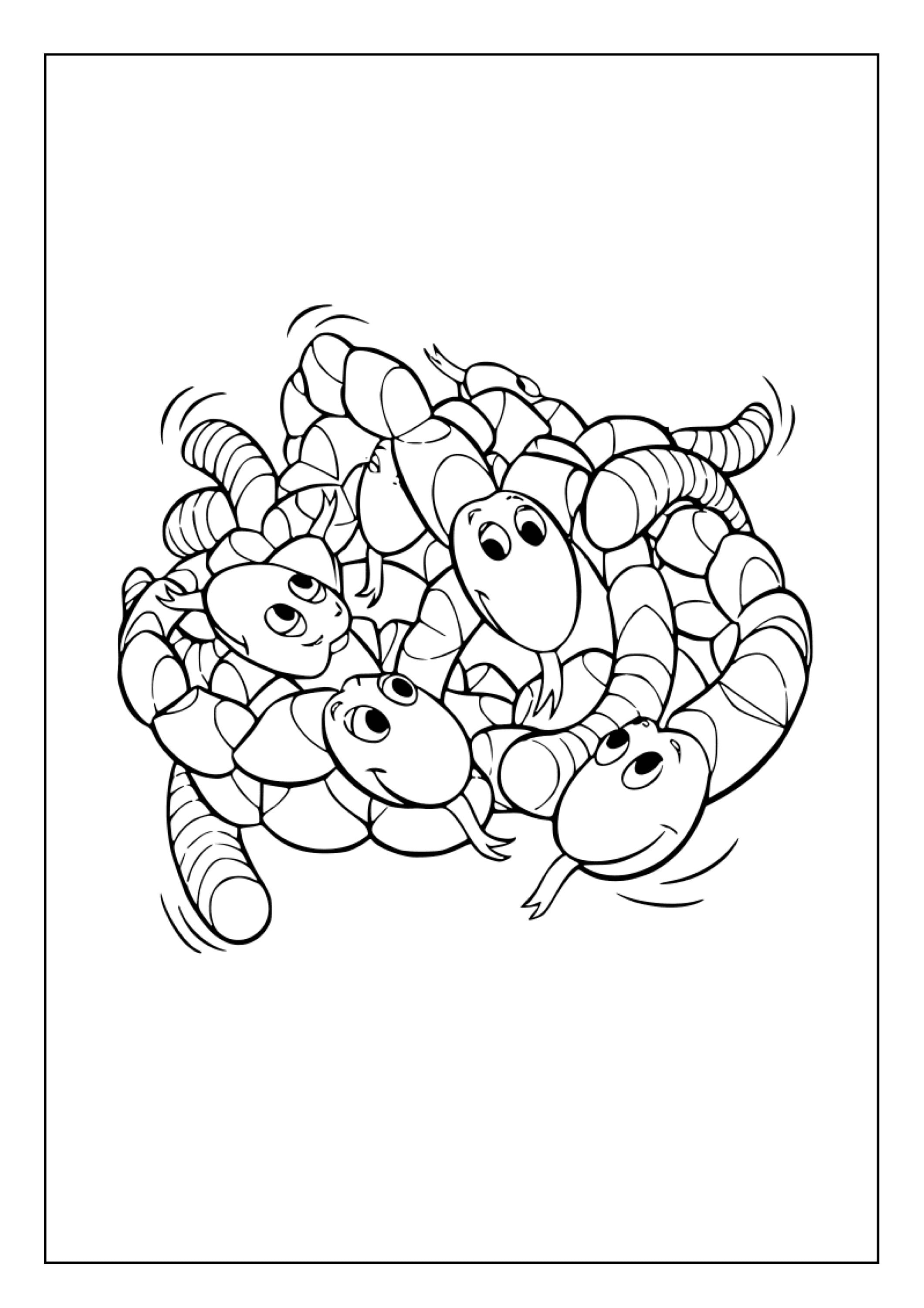 Printable Earthworm Coloring Pages for Kids & Adults | 25 Pages ...