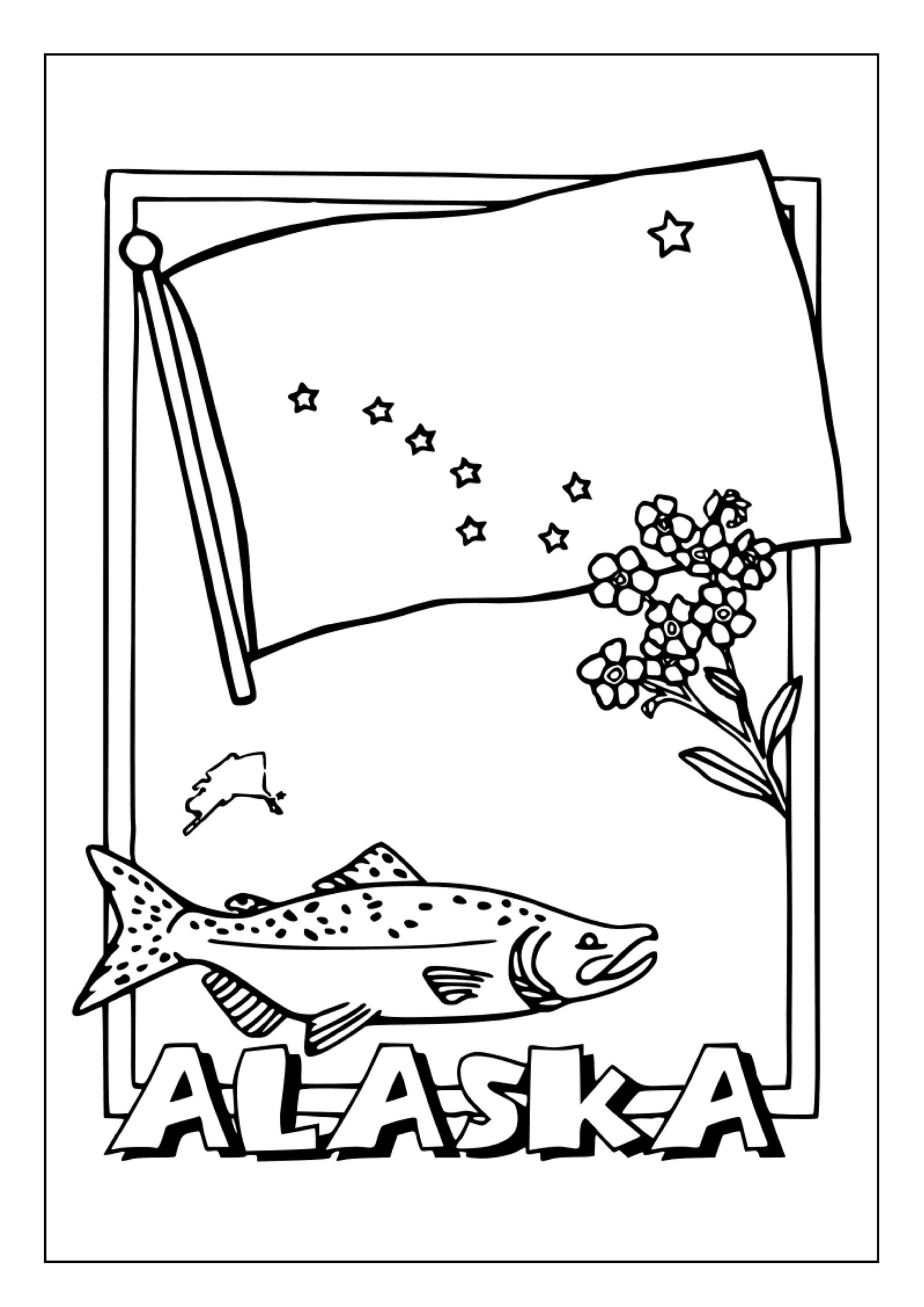 Printable Alaska Coloring Pages for Kids & Adults | 55 Pages | Instant ...