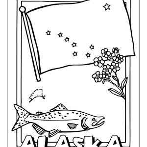 Printable Alaska Coloring Pages for Kids & Adults | 55 Pages | Instant ...