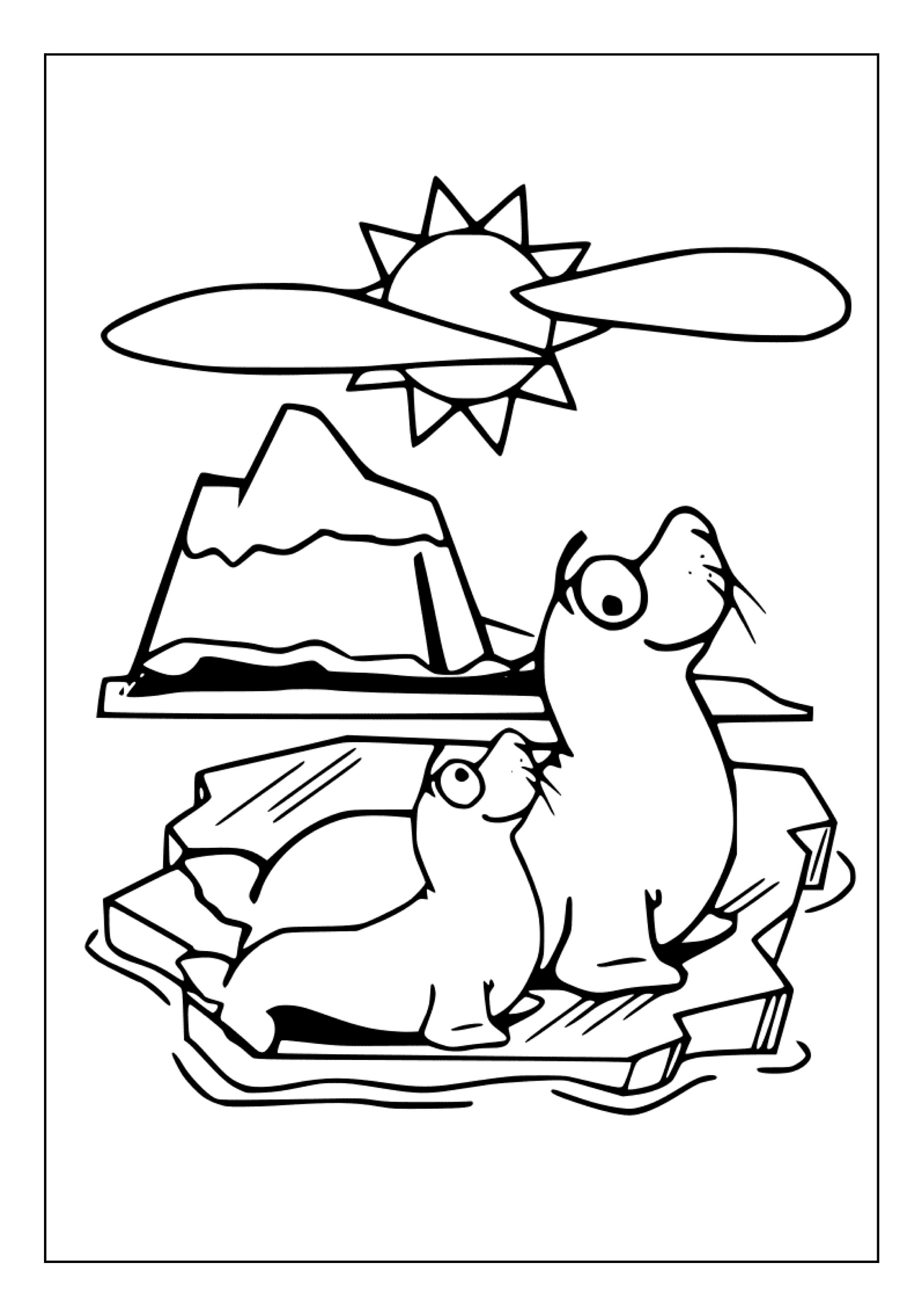 Printable Sea Lion Coloring Pages for Kids & Adults |25 Pages | Digital ...