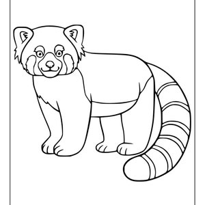 Printable Red Panda Coloring Pages for Kids & Adults | 25 Pages ...