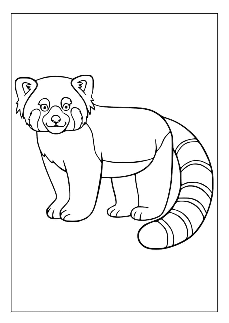 Printable Red Panda Coloring Pages for Kids & Adults | 25 Pages ...