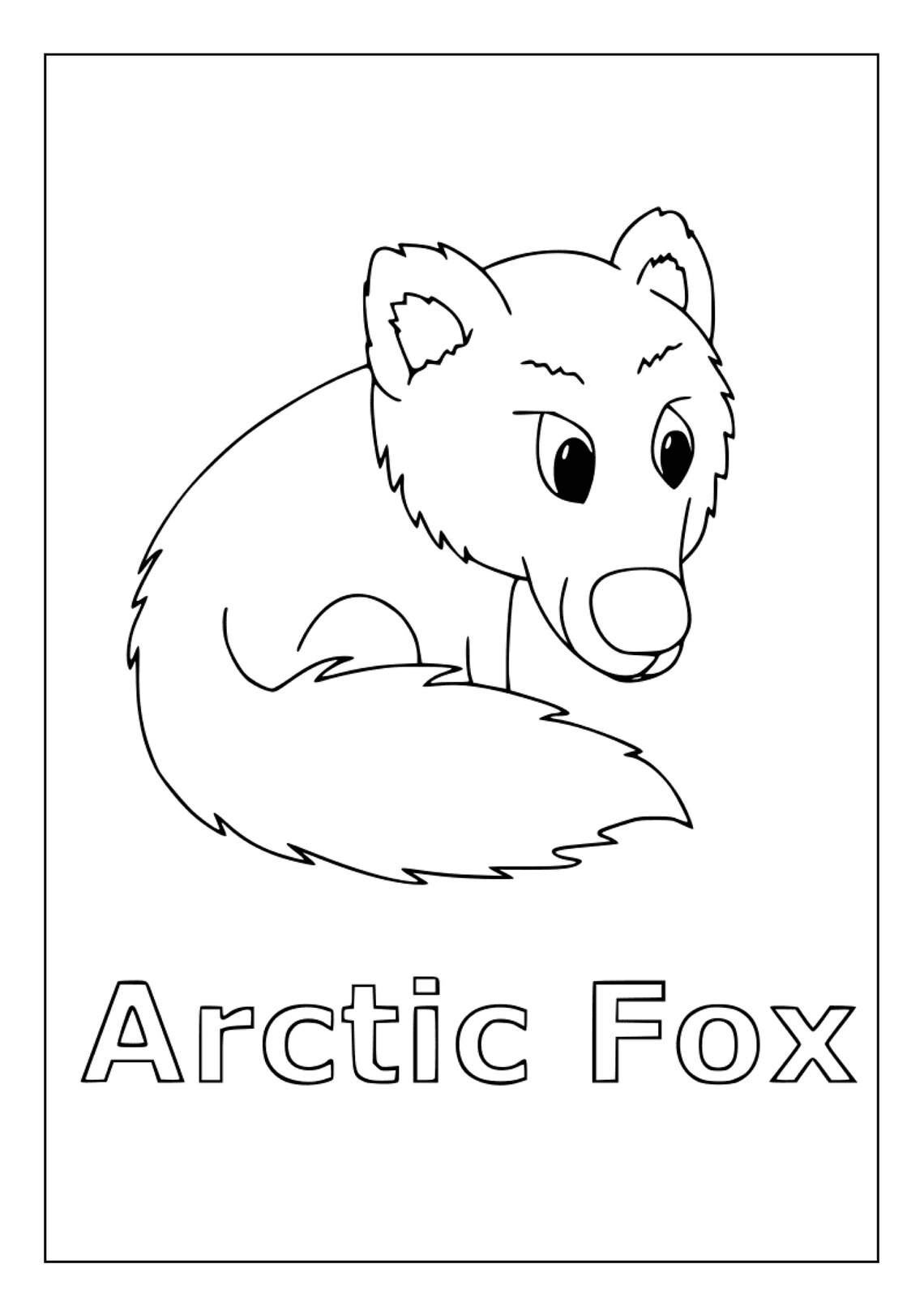 Printable Arctic Animals Coloring Pages for Kids and Adults |100 Pages ...