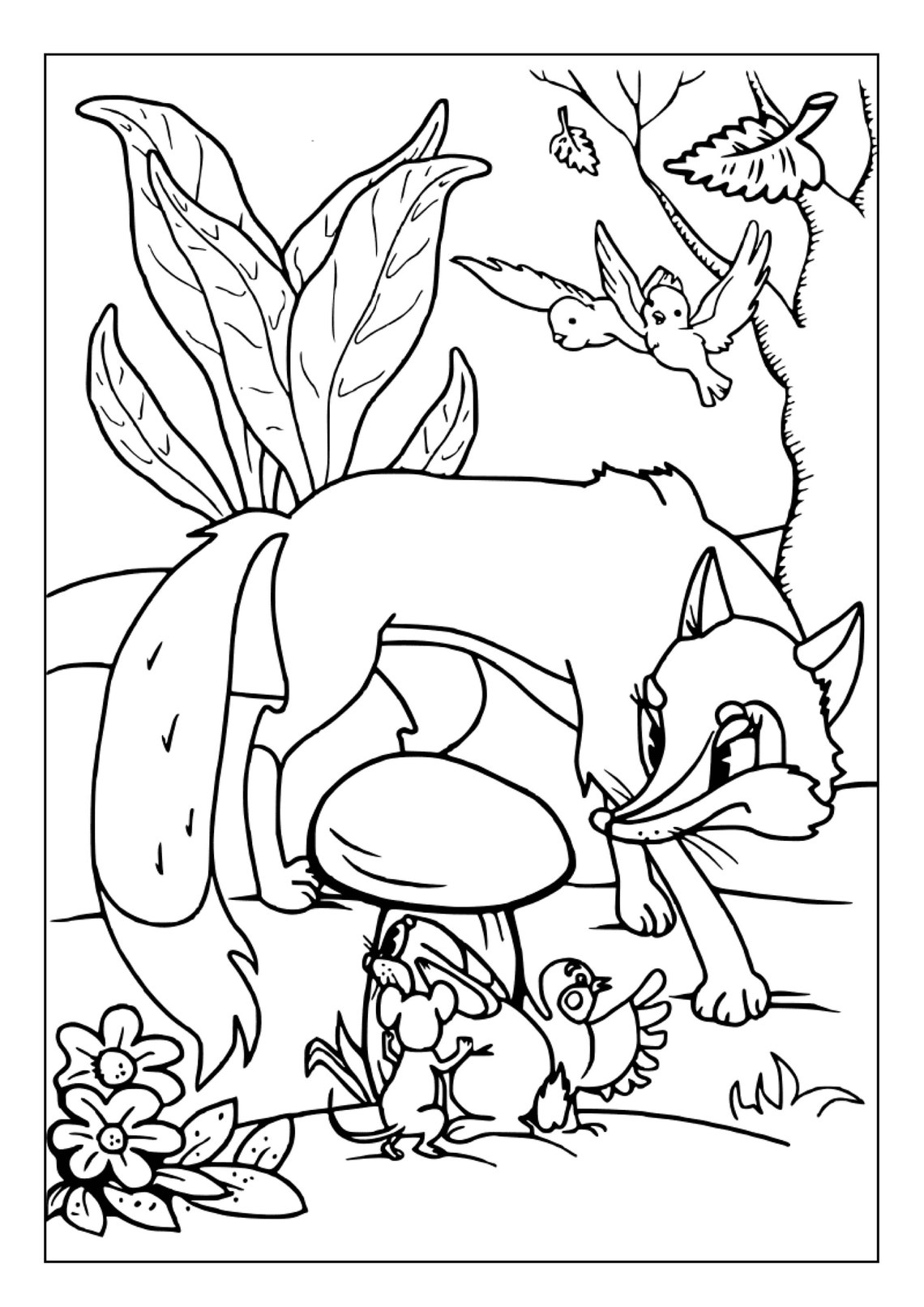 Printable Fox Coloring Pages for Kids and Adults 90 Pages Instant ...