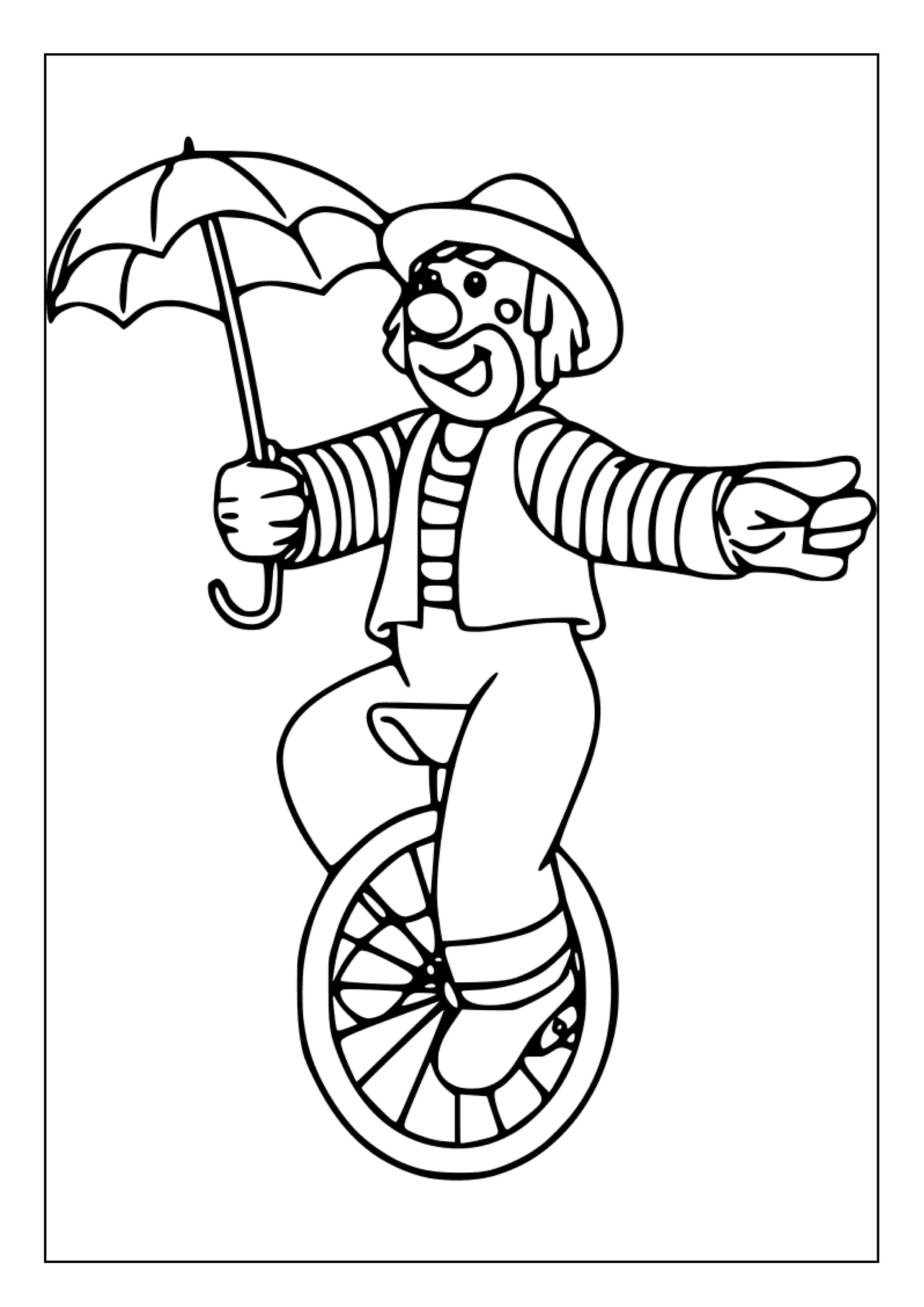 Printable Circus Coloring Pages for Kids and Adults 90 Pages Instant ...