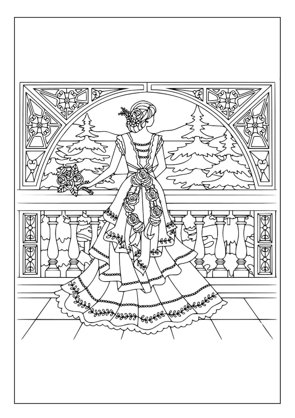 Printable Fashion Coloring Pages for Kids and Adults 90 Pages Instant ...