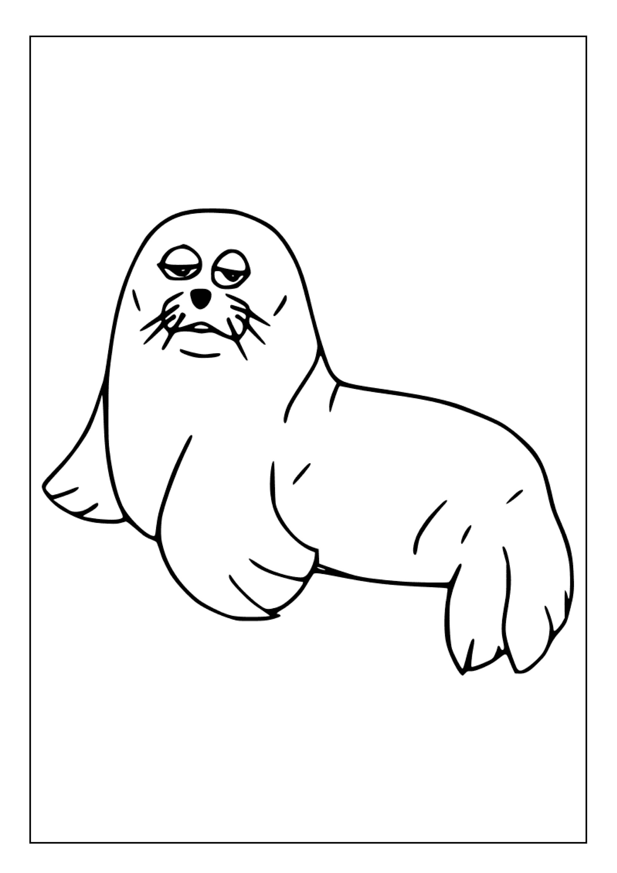 Printable Sea Lion Coloring Pages for Kids & Adults |25 Pages | Digital ...