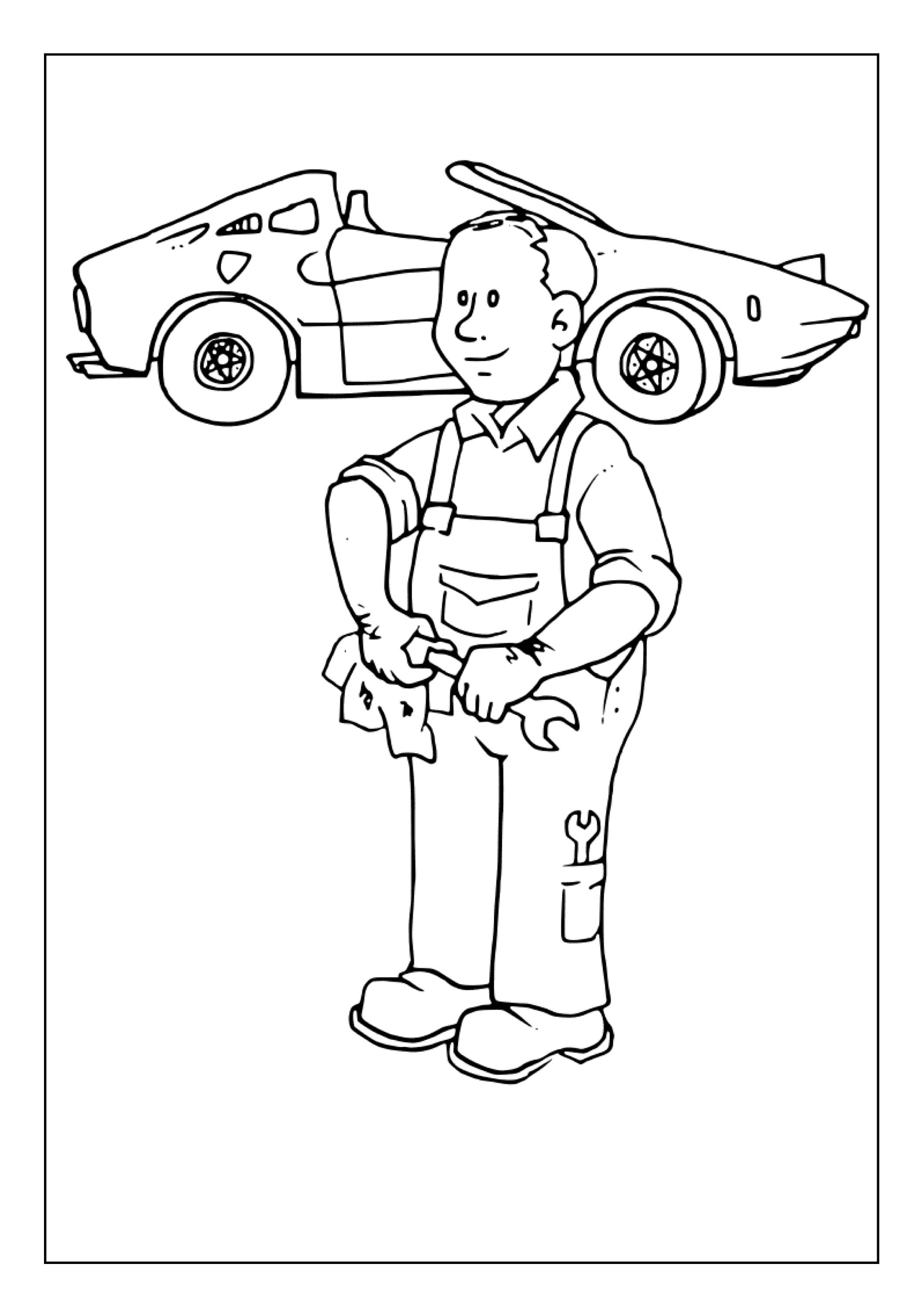Printable Professions Coloring Pages for Kids and Adults 100 Pages ...