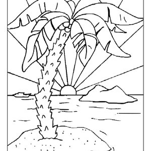 Printable Sunset Coloring Pages for Kids and Adults | 50 Pages ...