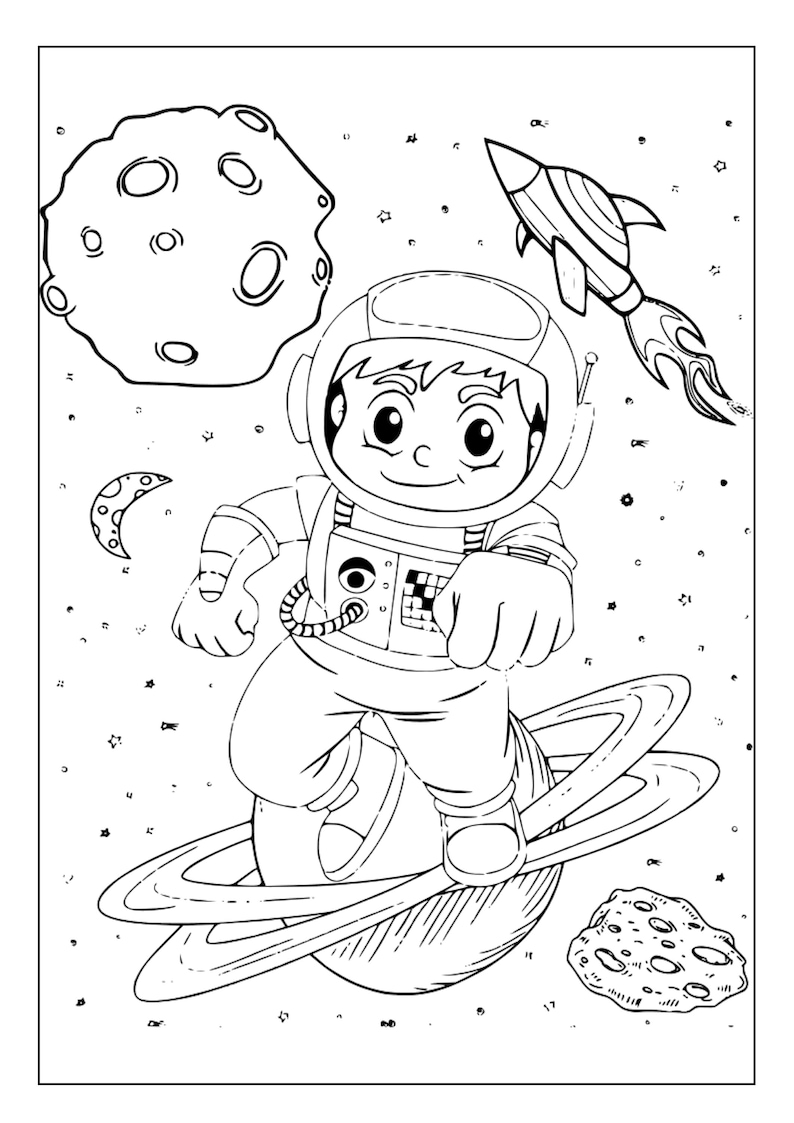 Printable Astronauts Coloring Pages for Kids & Adults | 90 Pages ...