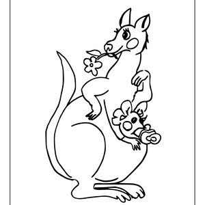 Printable Kangaroo Coloring Pages for Kids & Adults | 45 Pages ...