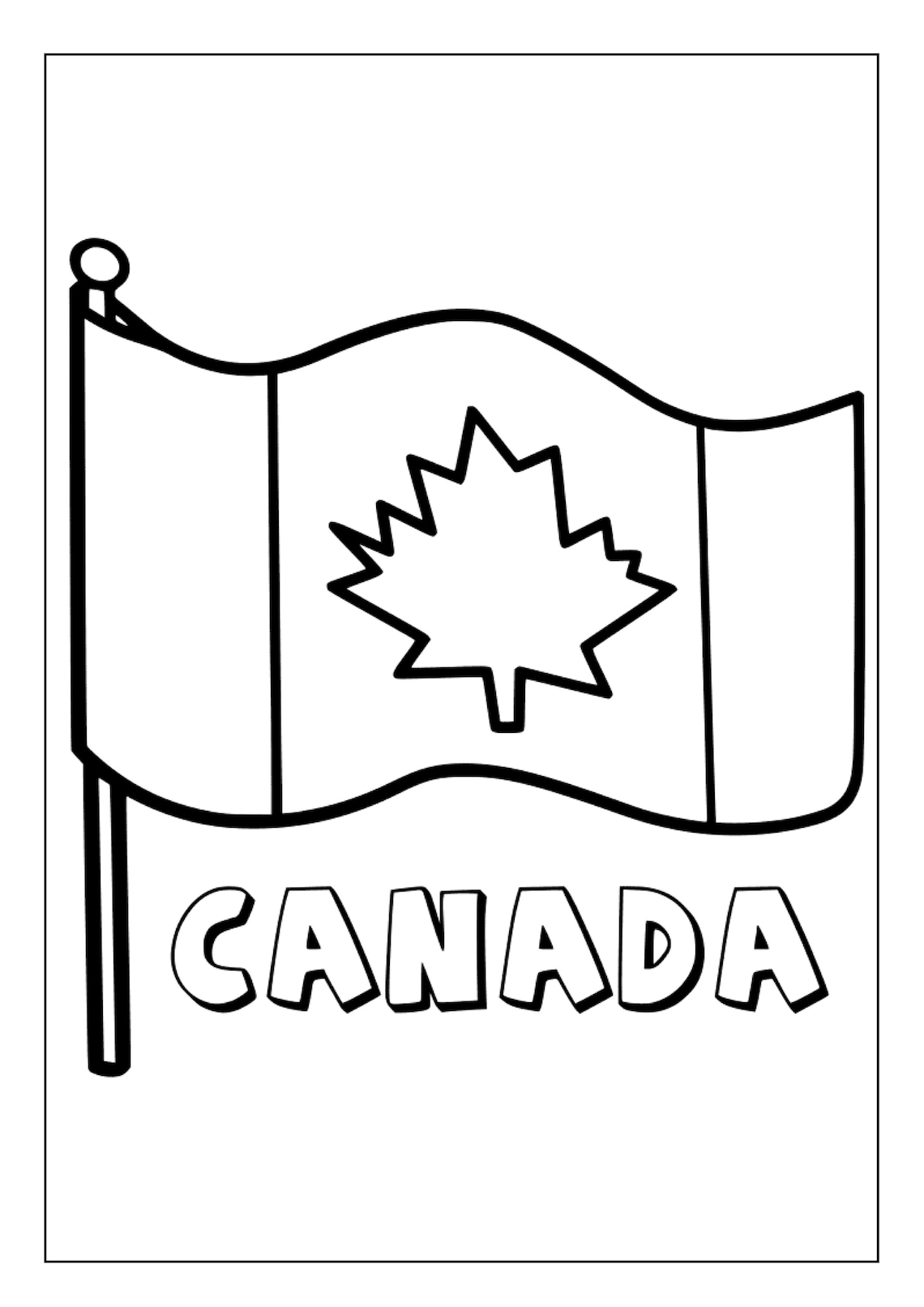 Printable Canada Coloring Pages for Kids & Adults | 60 Pages | Instant ...