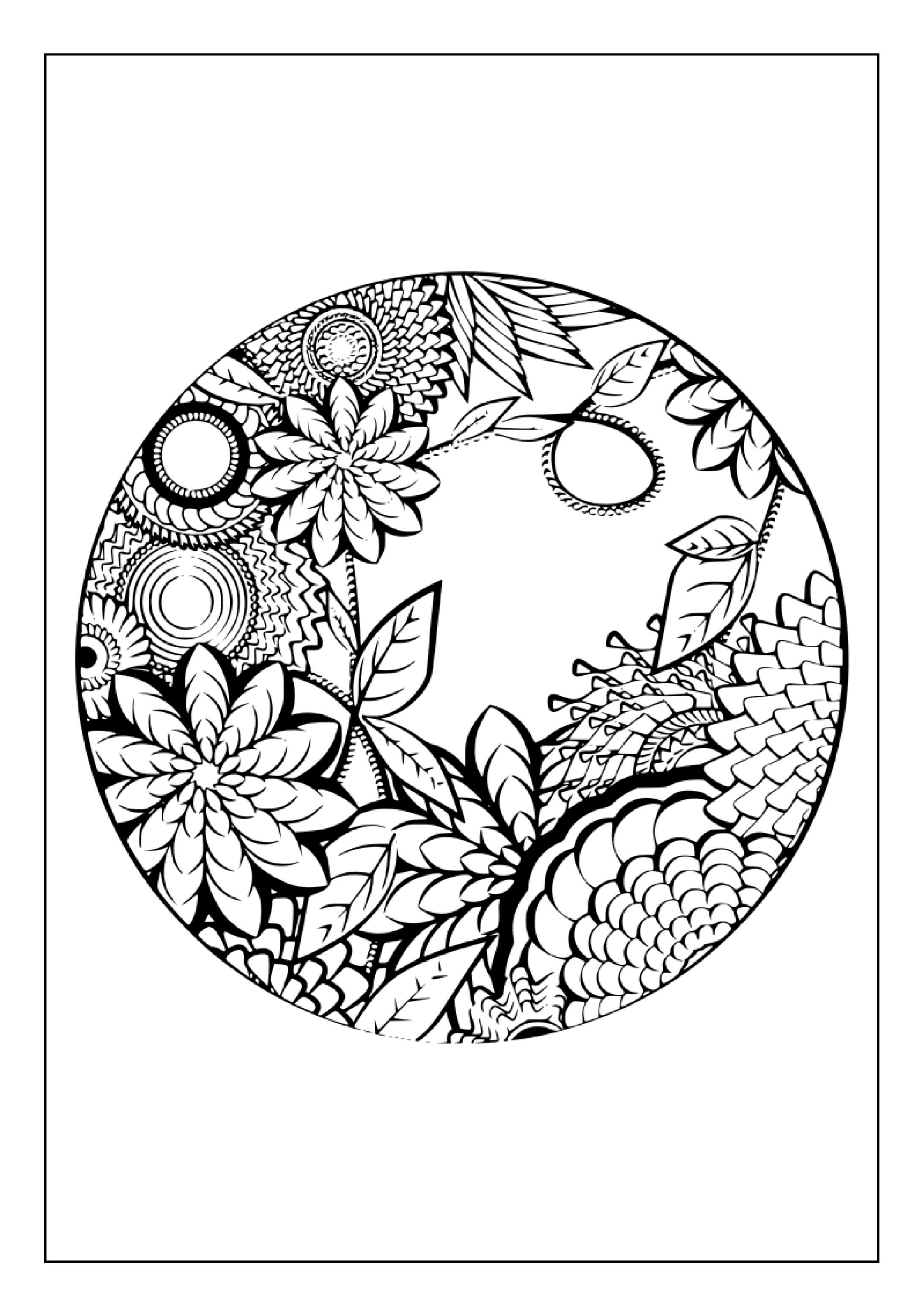 Printable Mandala Coloring Pages for Kids and Adults | 90 Pages ...