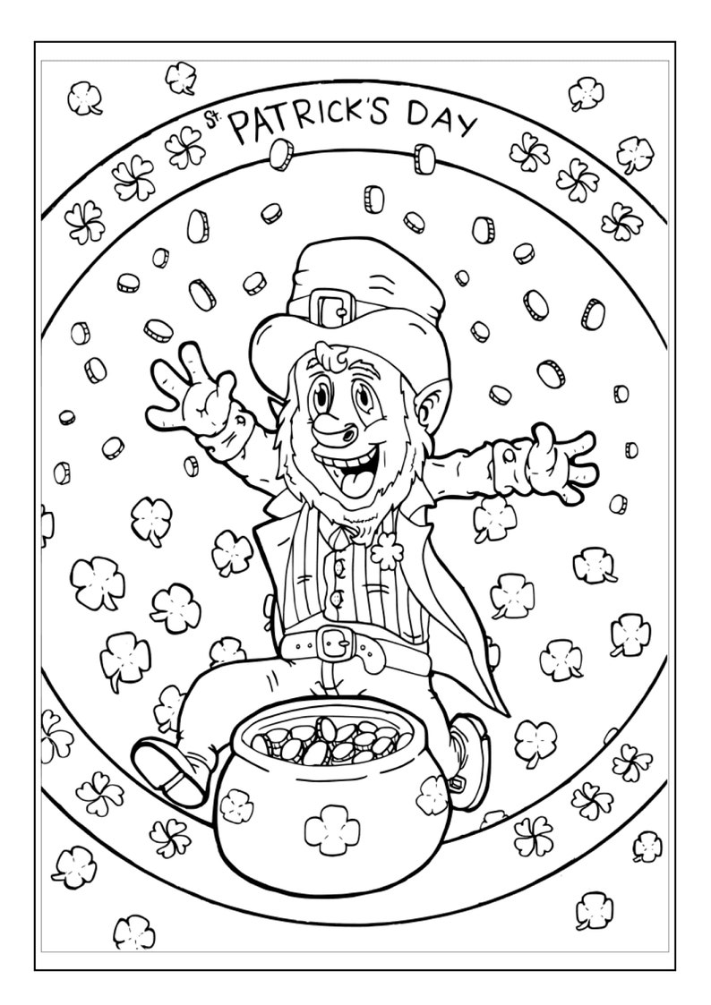 Printable Leprechaun Coloring Pages for Kids and Adults | 90 Pages ...