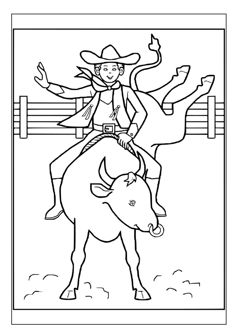 Printable Cowboy Coloring Pages for Kids and Adults | 130 Pages ...