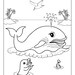 Printable Whale Coloring Pages for Kids and Adults | 90 Pages | Instant ...