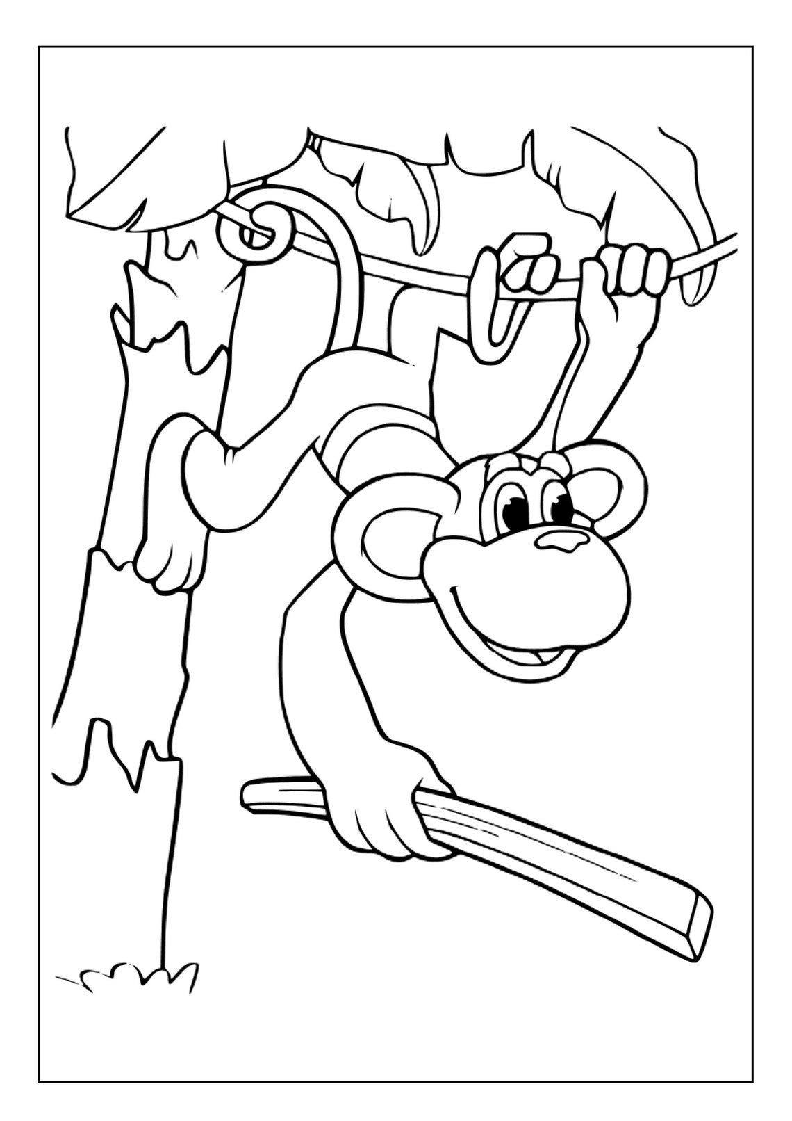 Printable Apes Coloring Pages for Kids & Adults | 50 Pages | Instant ...