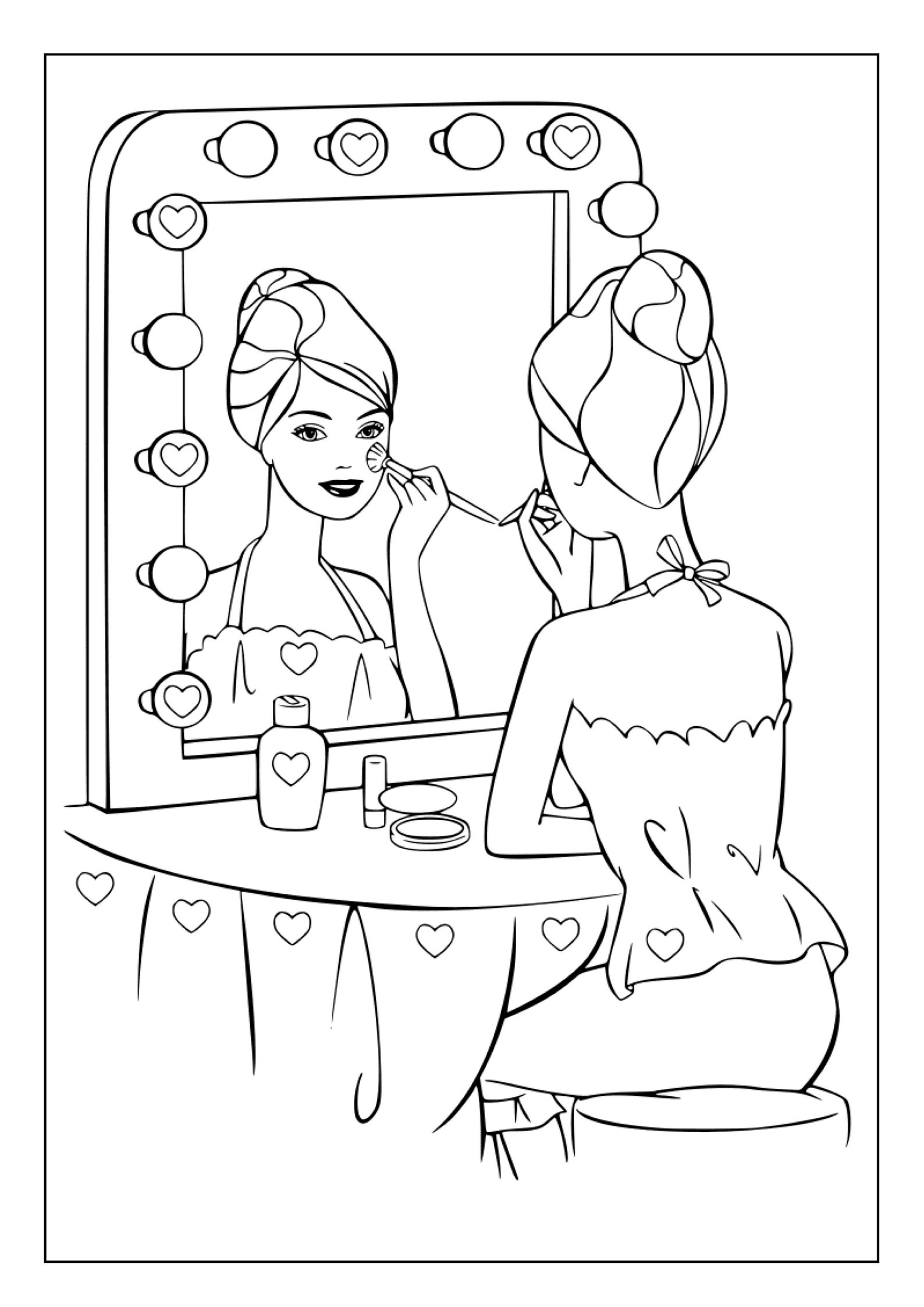 Printable Makeup Coloring Pages for Kids and Adults | 95 Pages ...