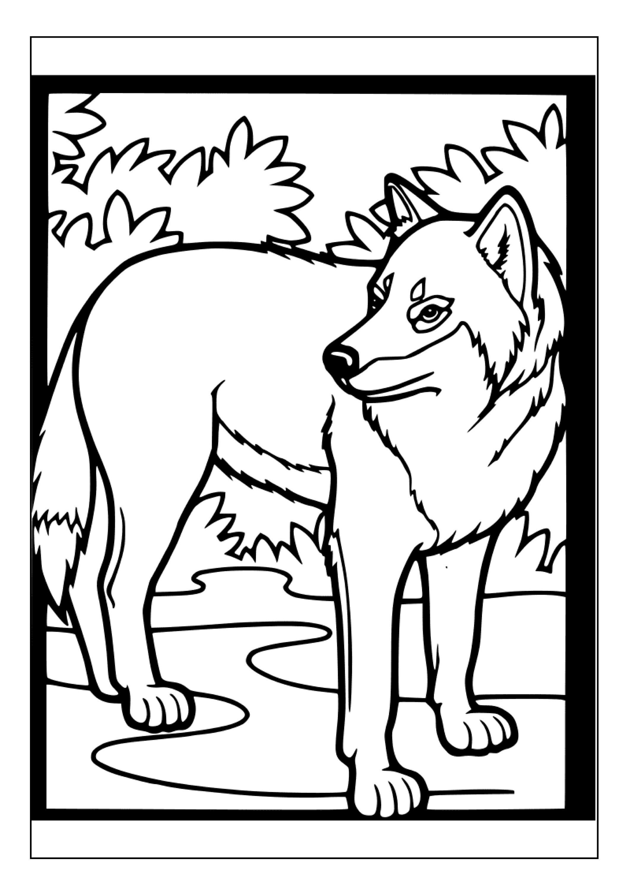 Printable Wolf Coloring Pages for Kids & Adults | 75 Pages | Instant ...