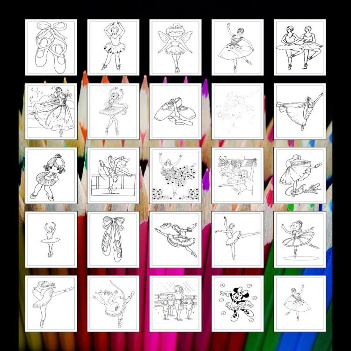 Printable Ballerina Coloring Pages for Kids and Adults | 70 Pages ...