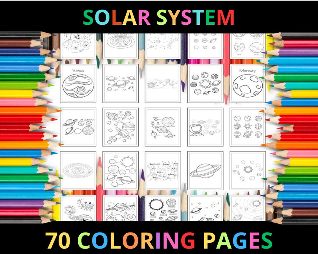 Printable Solar System Coloring Pages for Kids and Adults | 70 Pages ...