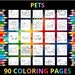 Printable Pets Coloring Pages for Kids and Adults | 90 Pages | Instant ...