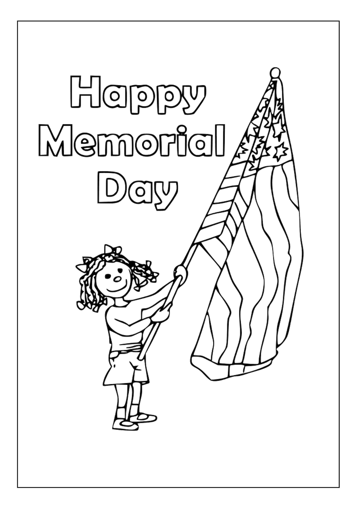 Printable Memorial Day Coloring Pages for Kids & Adults | 25 Pages ...