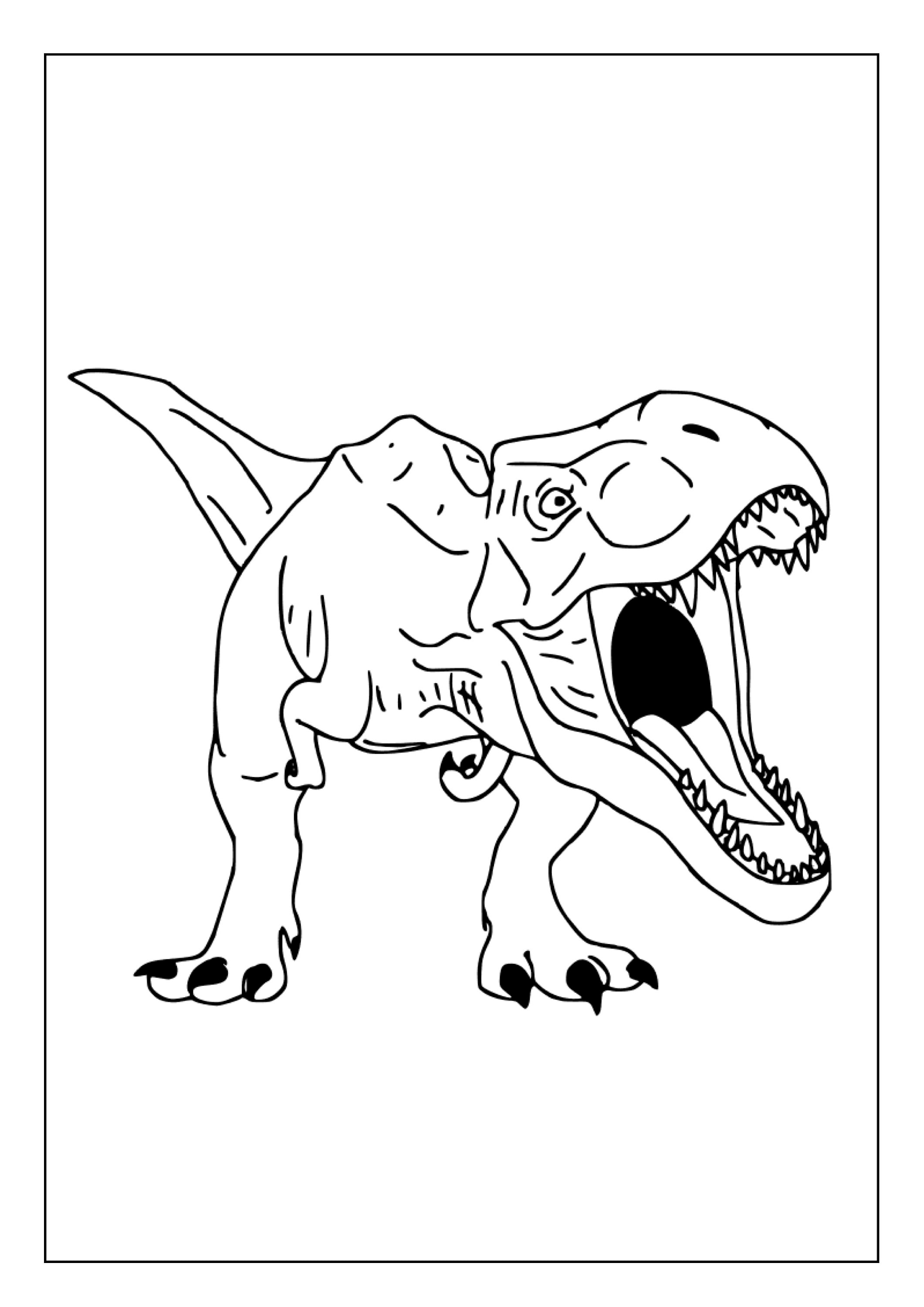 Printable Tyrannosaurus Coloring Pages for Kids & Adults | 80 Pages ...