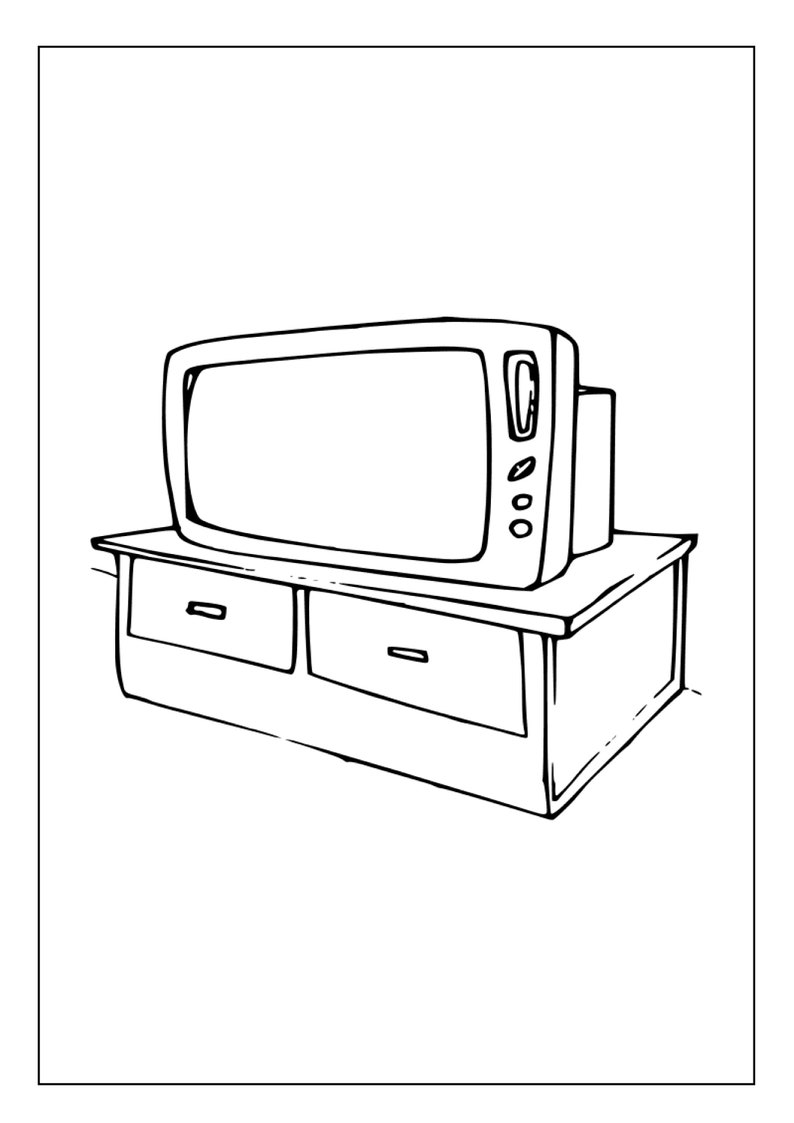 Printable Home Appliances Coloring Pages for Kids & Adults | 35 Pages ...