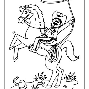 Printable Cowboy Coloring Pages for Kids and Adults | 130 Pages ...