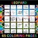 Printable Leopard Coloring Pages for Kids & Adults | 65 Pages | Instant ...