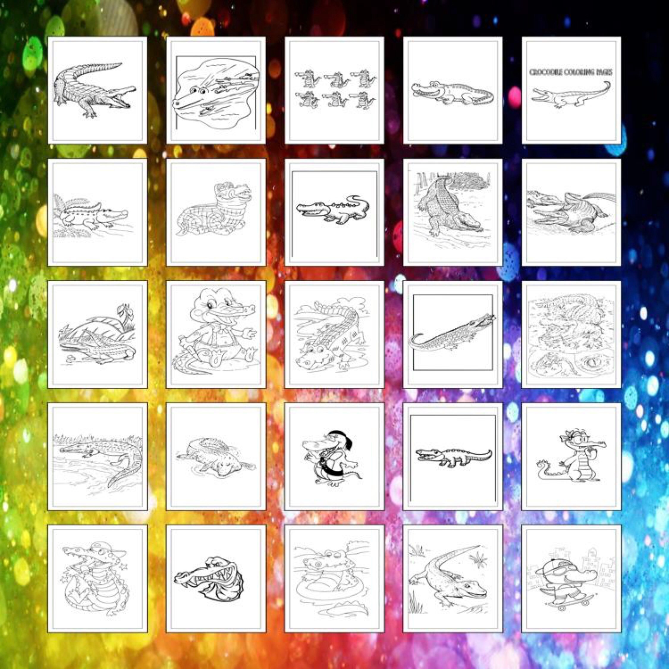 Printable Crocodile Coloring Pages for Kids and Adults | 100 Pages ...