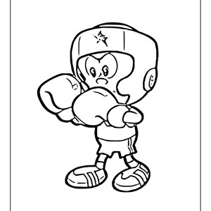 Printable Boxing Coloring Pages for Kids & Adults | 25 Pages | Instant ...
